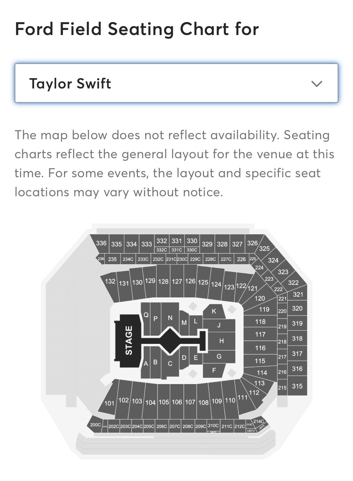 Ford Field Stadium Seating Chart Detroit Lions Seating Guide | Detroit