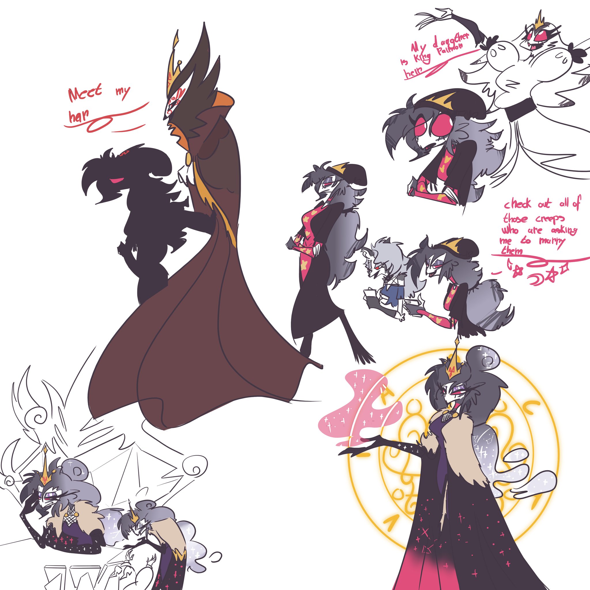 Naughty_Croissant (Commissions open) on Twitter: "Some Heir AU, cuz I started to love the au. I ...