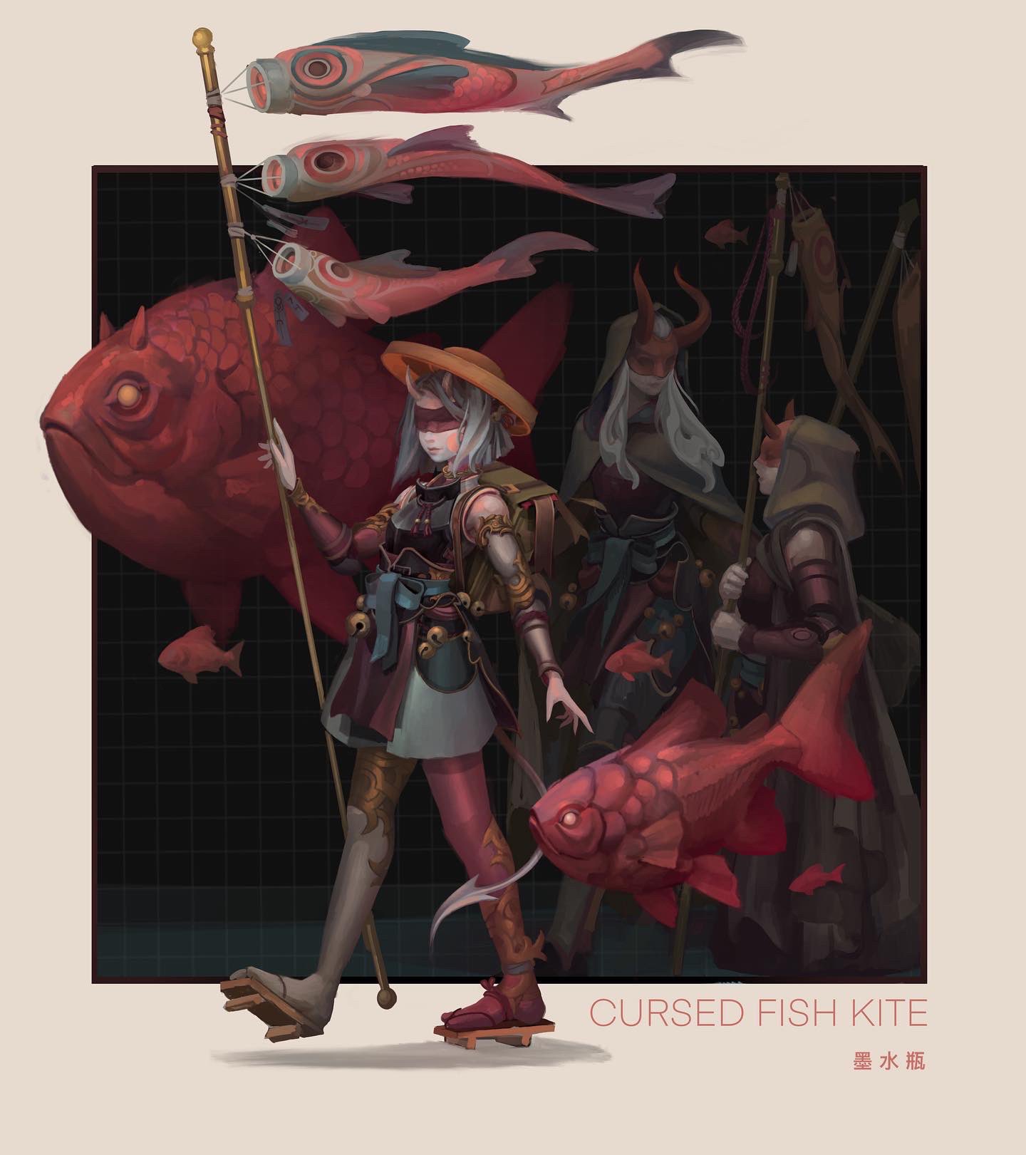 Inkwell on Twitter: "Cursed Fish Kite 🎏😈🎏 https://t.co/6VQF69uUBQ" / Twitter