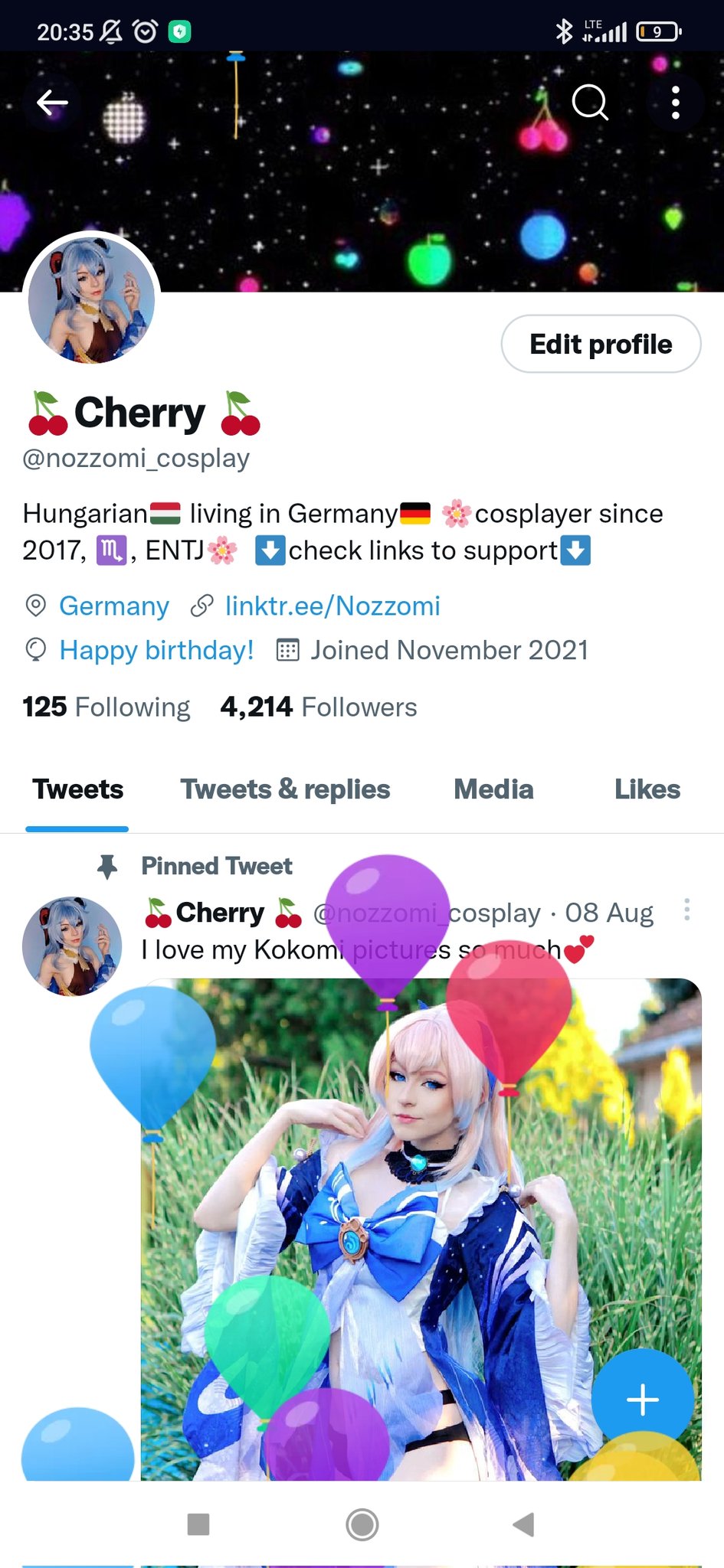 🍒Cherry 🍒 on Twitter: "It's my balloon day on Twitter :D https://t.co/8vgCrhIuCD" / Twitter