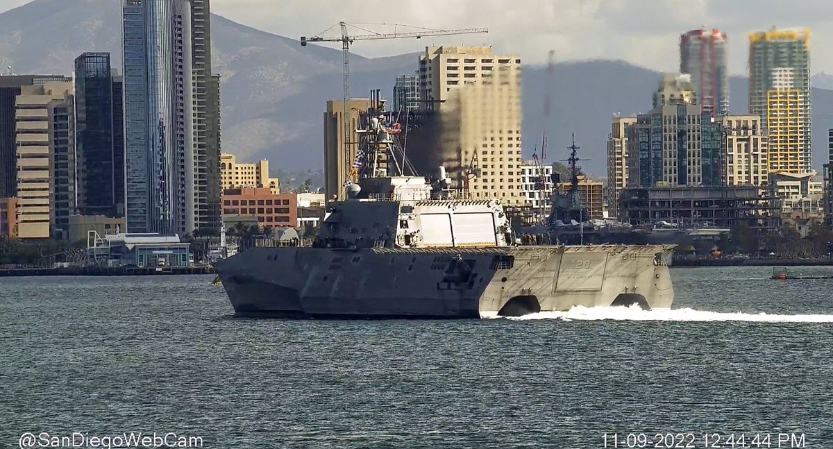 WarshipCam on Twitter: "USS Cincinnati (LCS 20) Independence-variant littoral combat ship coming ...