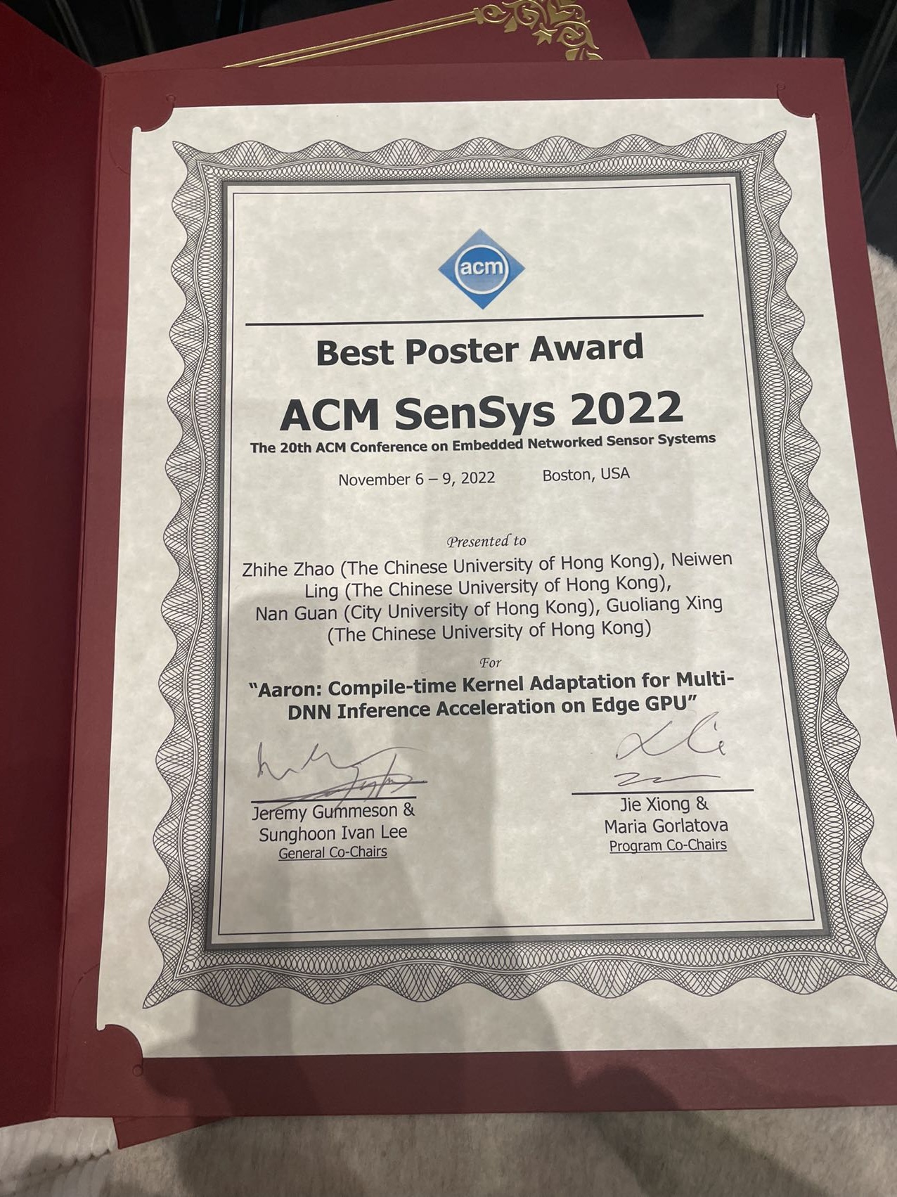 ACM SenSys (@AcmSensys) / Twitter