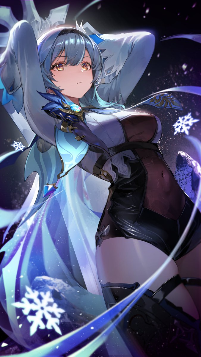 Ant on Twitter: "Art Feature: Eula, by @kawa683! Digital highres image (Free): https://t.co ...