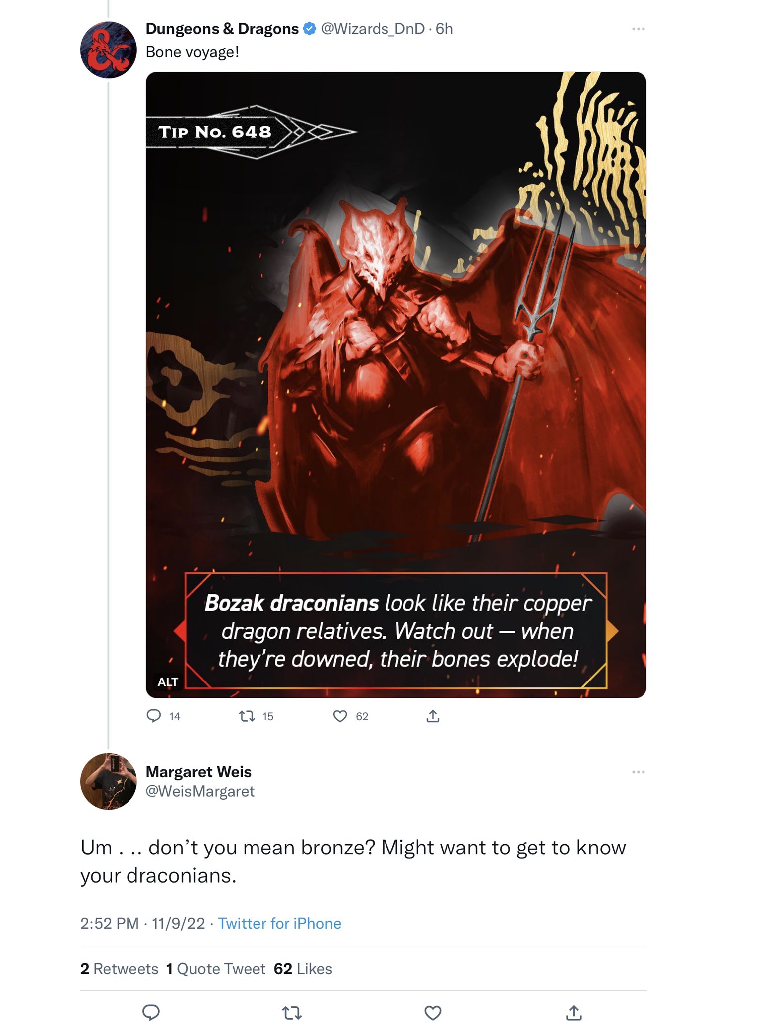 YoDanno #DragonlanceDragonlance on Twitter: "Priceless. @WeisMargaret for the win. Off the top ...