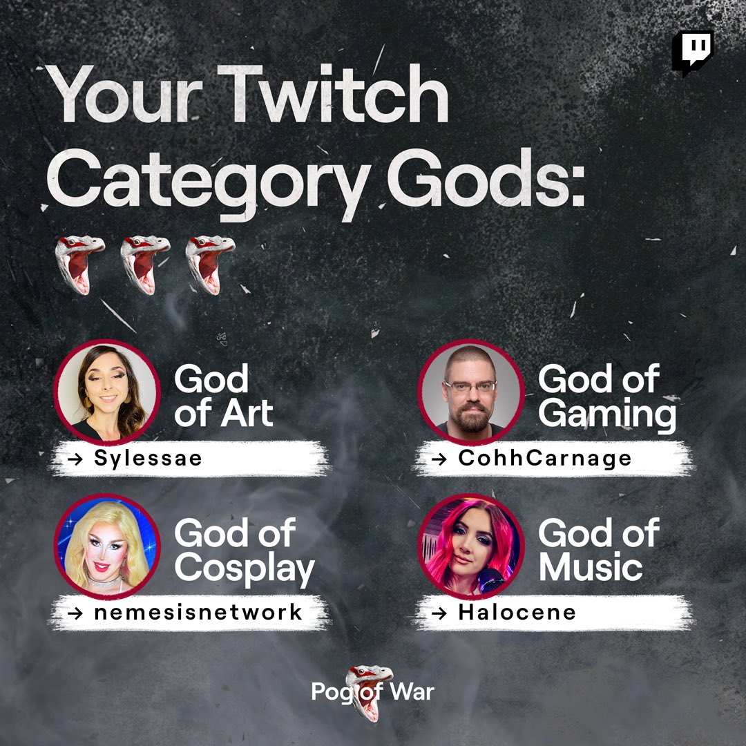 We don't have any Gods of War (yet) but we have streamers who are gods ...