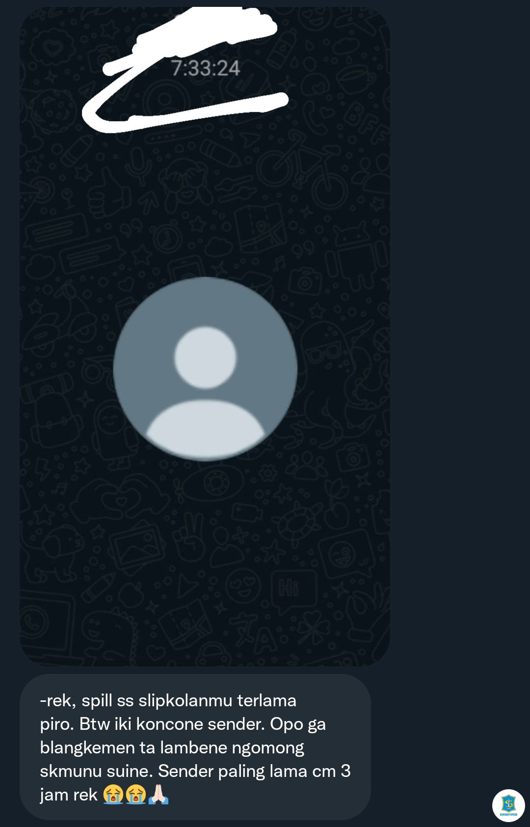 🦈 SUROBOYOFESS 🐊 on Twitter: "Titipan -rek tolong direspon🙏 https://t.co/VG47vVlwyG" / Twitter