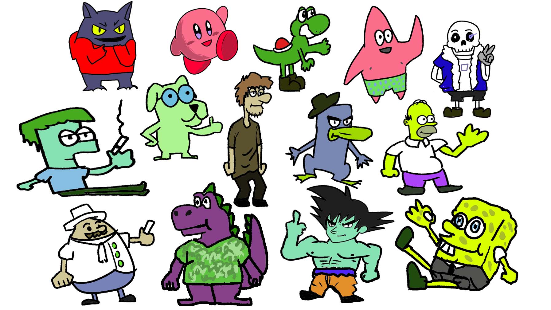 Deepvoid on Twitter: "decidí dibujar cosas de memoria y de paso pintarlas porque soy daltónico ...