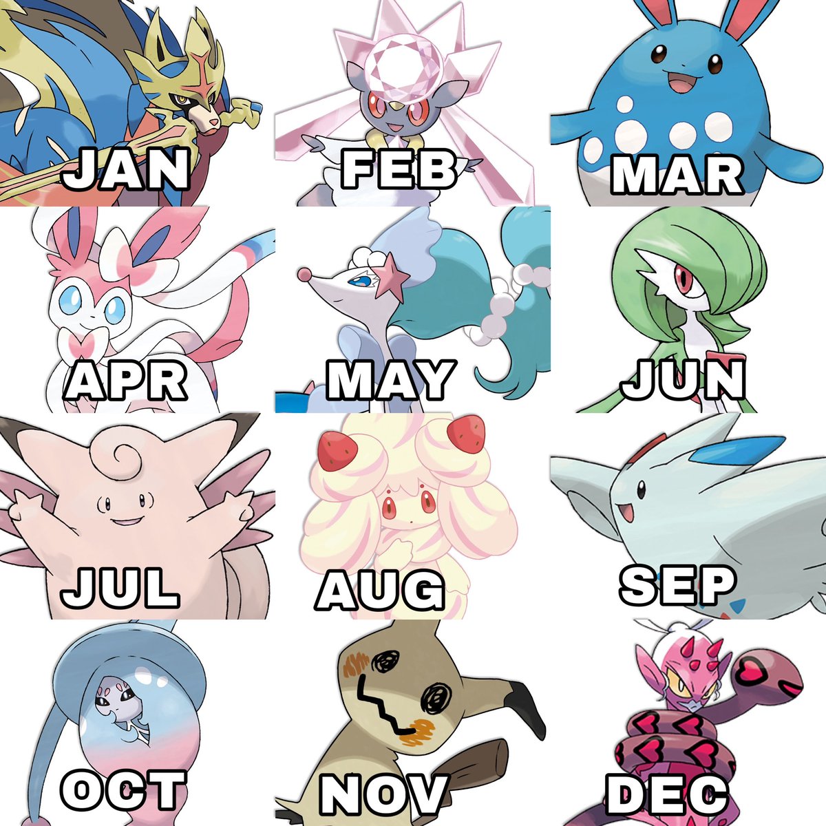 All Fairy Type Pokemon