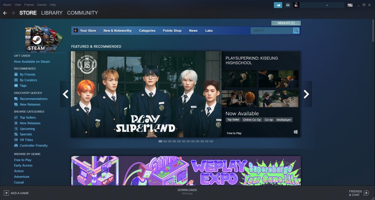 capy on Twitter: "Oh! PLAYSUPERKIND is available on Steam now #DREAM_Mining #SUPERKIND https://t ...