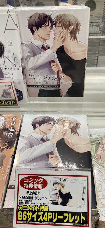 アニメイトBL課 on Twitter: "RT @animateudon: 📚書籍入荷情報📚 『年上のひと～second bloom～』 入荷しましたうどん アニメイト特典は描き下ろしB6 ...