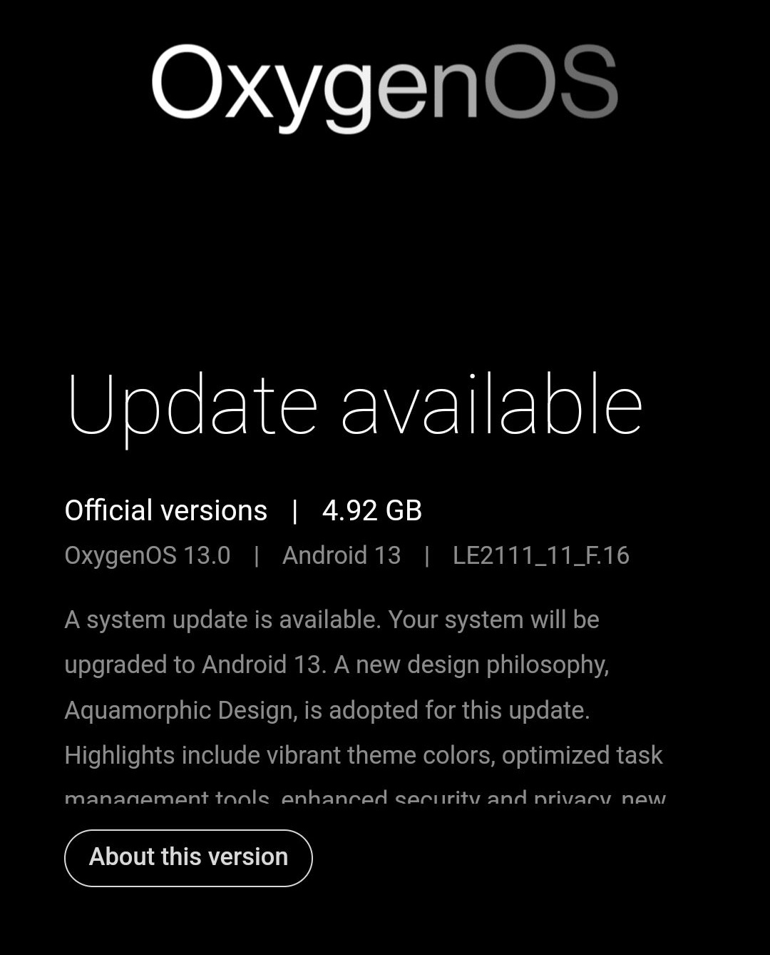 TechDroider on Twitter: "OnePlus OxygenOS 13 (Android 13) Stable is now LIVE for the OnePlus 9 ...