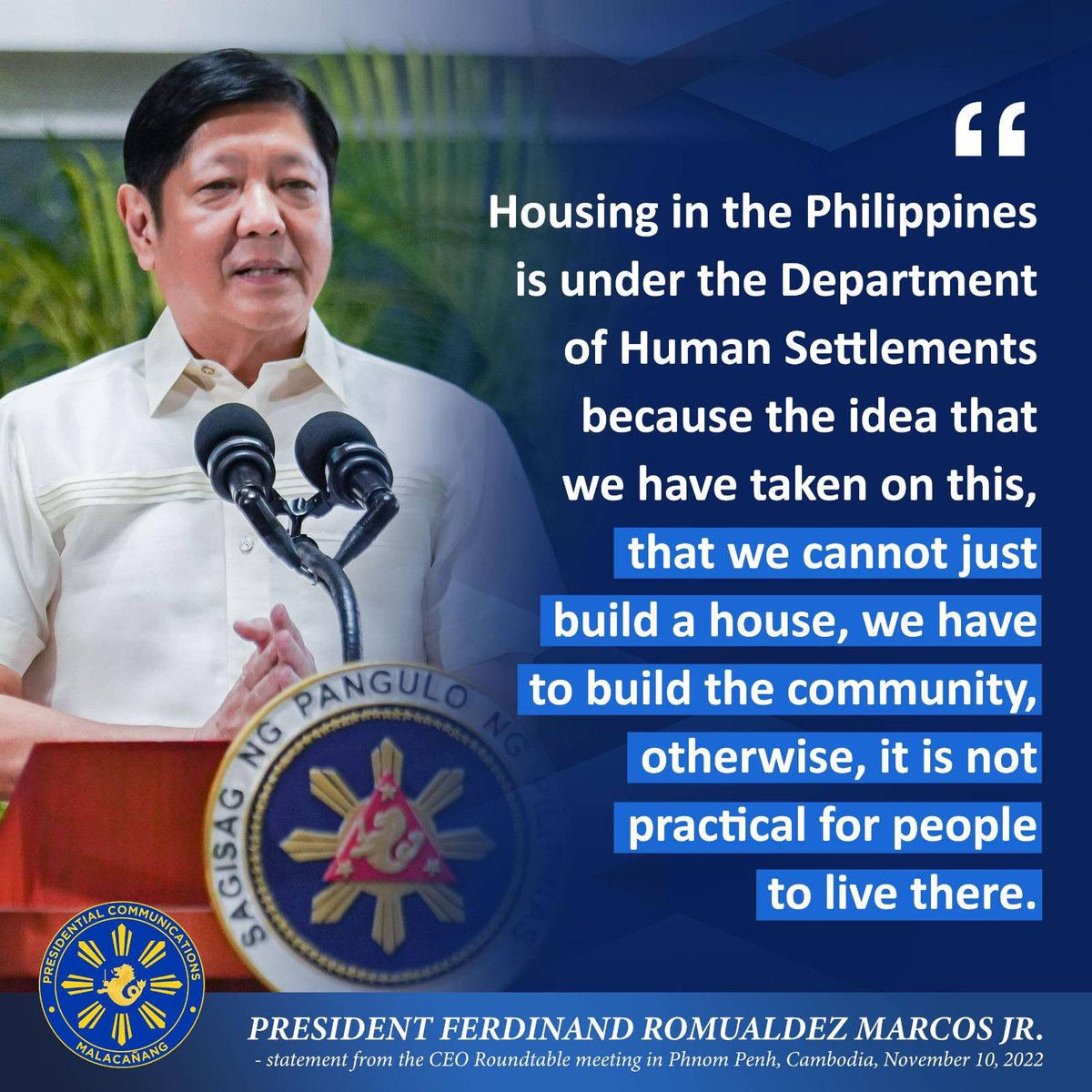 Office of the Press Secretary on Twitter: "Sa pulong kasama ang mga negosyante ng Cambodia ...