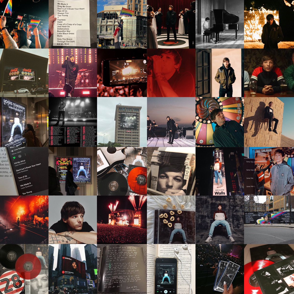 2022 Louis Tomlinson Collage