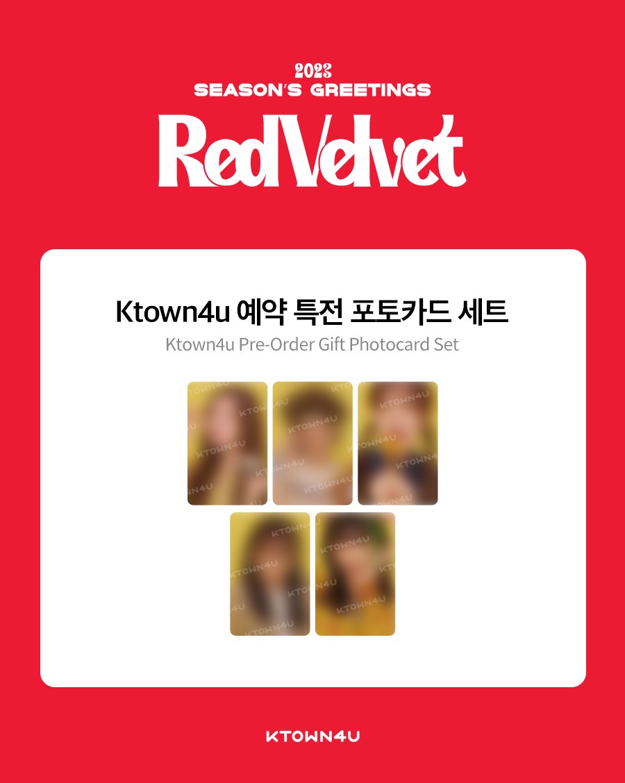𝐊𝐭𝐨𝐰𝐧𝟒𝐮 𝐄𝐕𝐄𝐍𝐓 on Twitter: "2023 SM ARTIST SEASON’S GREETINGS #RedVelvet #케타포 특전 프리뷰 공개!! 💗아티스트 별 ...