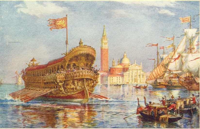 The marriage of Venice with the sea! This was a ritual ceremony in the ...