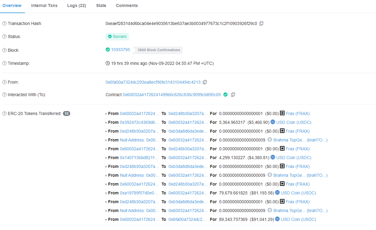 SlowMist on Twitter: "On November 9, 2022, the brahTOPG project on the ETH chain was attacked ...