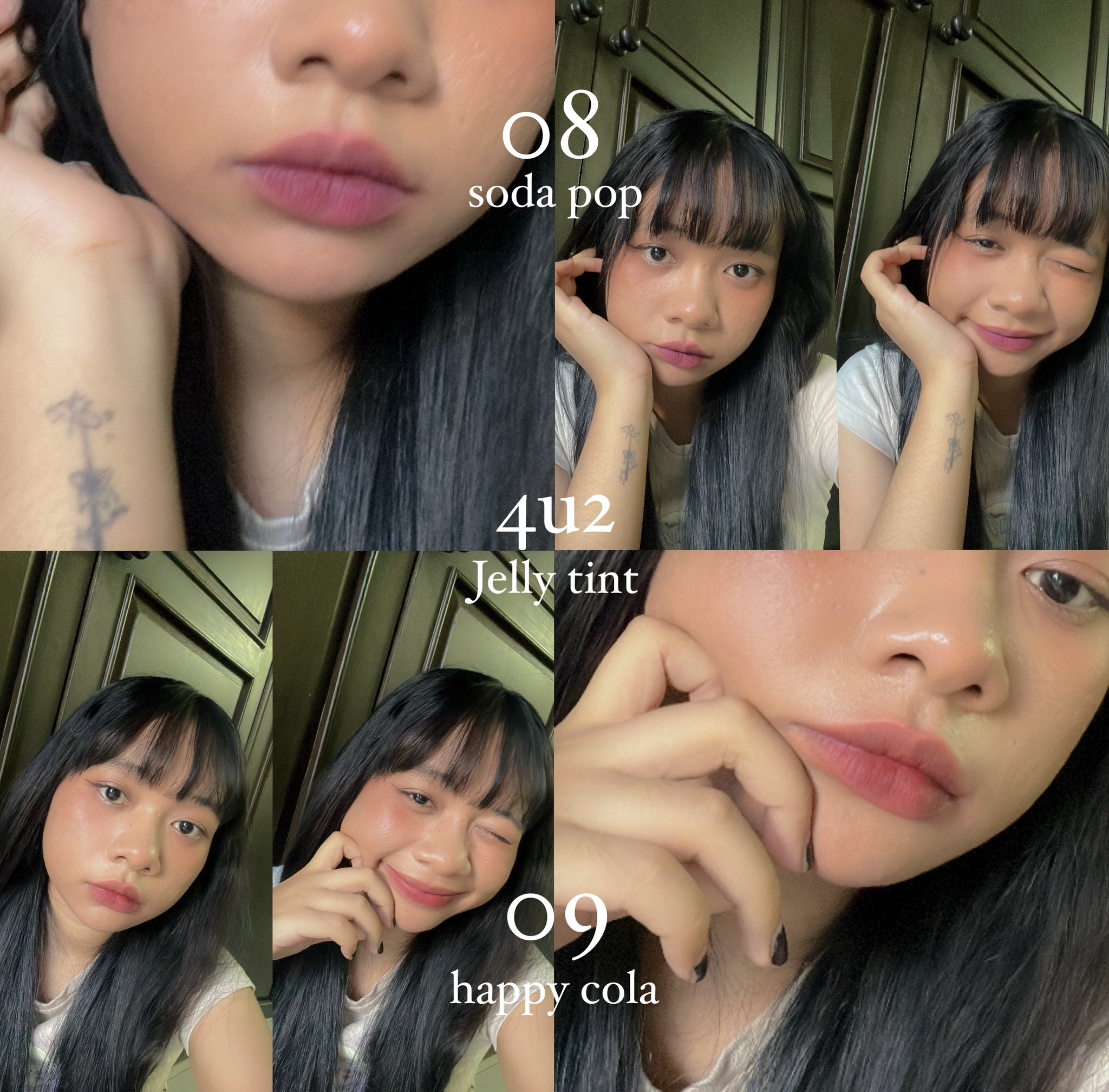 ชุบแป้งทอด🥣 on Twitter: "รีวิว 4u2 jelly tint 🎀🫶🏻 ฉบับคนผิวเข้ม เลือกซื้อสองสีที่เข้มที่สุดมา ...