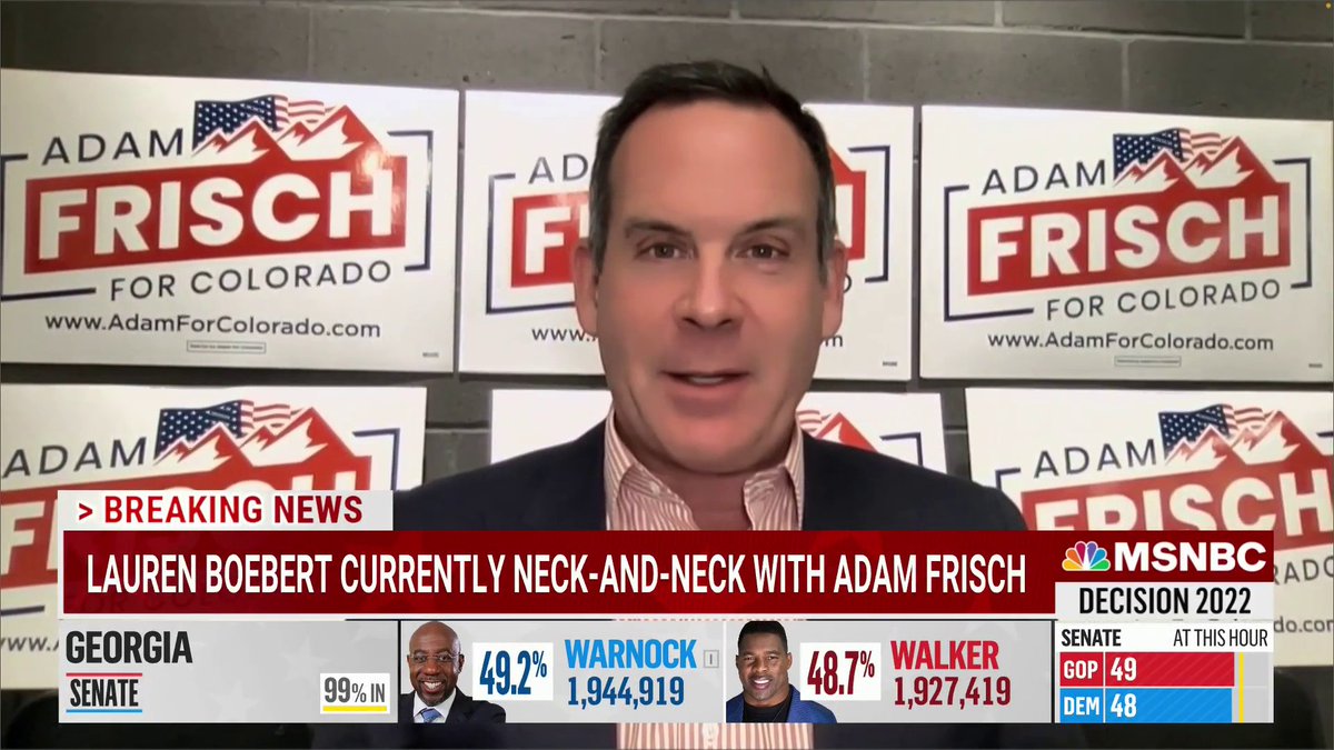 Adam Frisch says his neck and neck race with Colorado Rep. Lauren ...