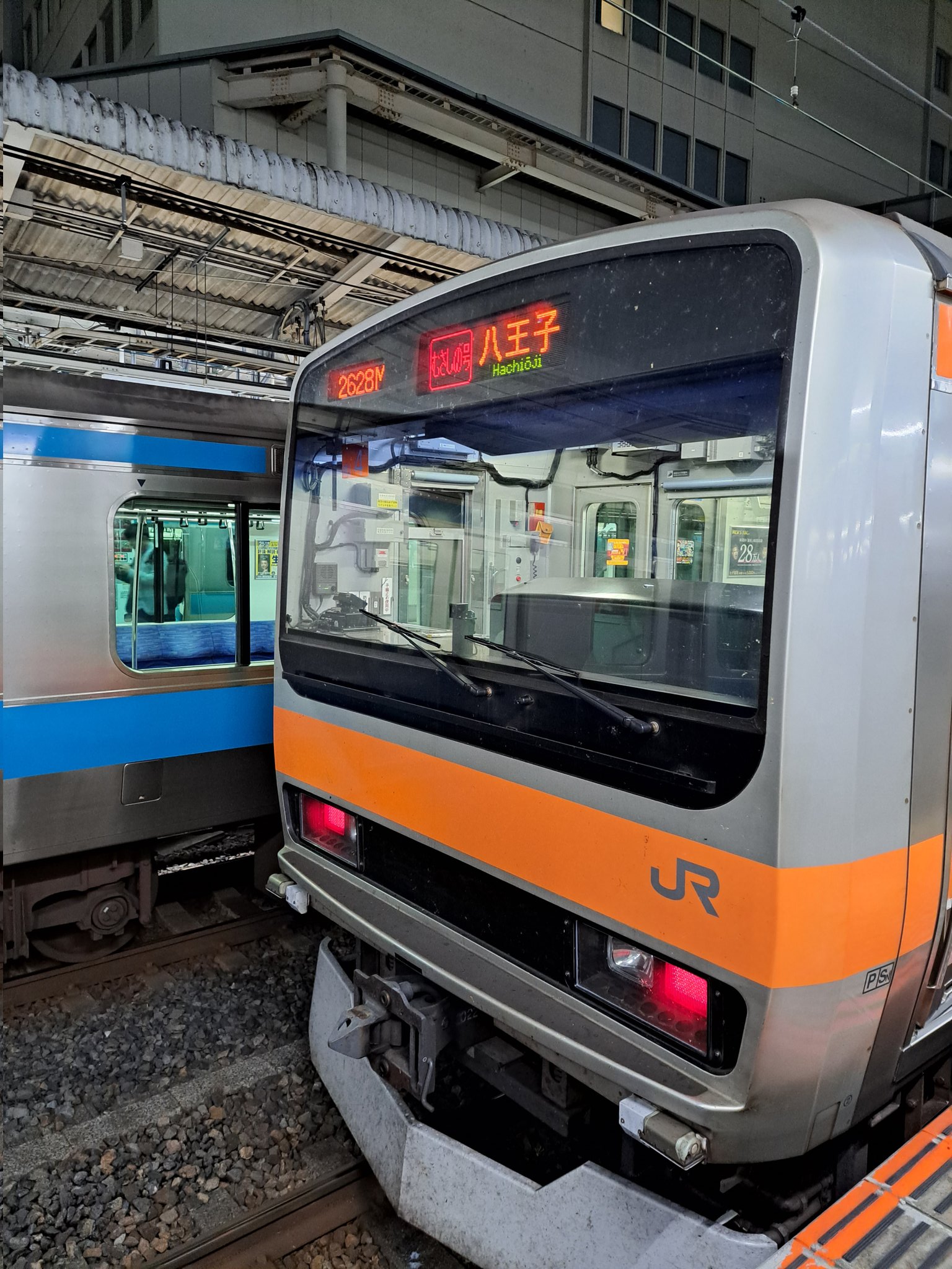 ひらヒロ on Twitter: "新潟からの帰り八王子に宿泊の為、大宮20:31発むさしの号八王子行きに乗る。E231系Mu4編成。ただ中央線で人身事故が発生した為、八王子にたどり着けるのか ...