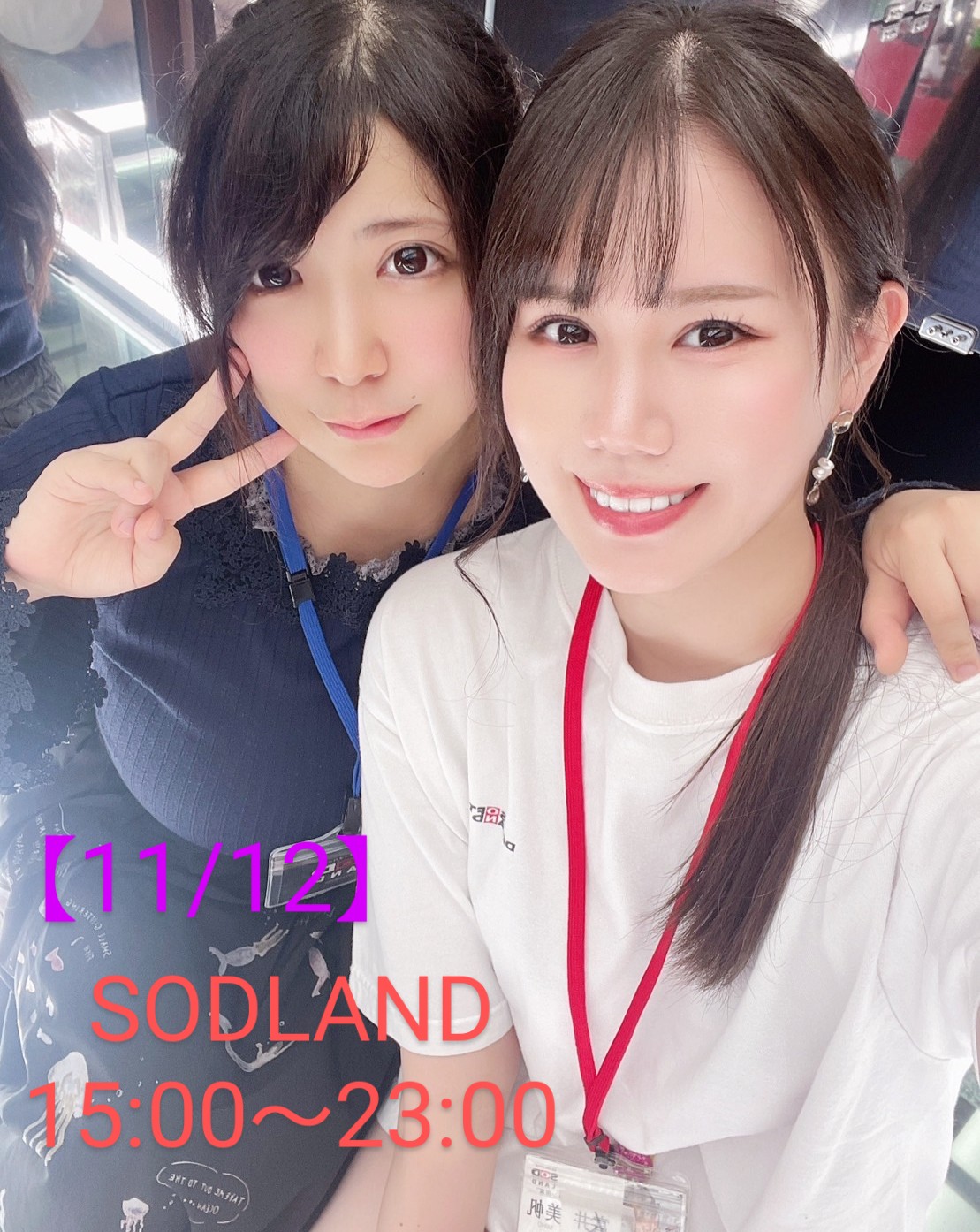 優月まりな AV女勇者 LV28にレベルアップ！ on Twitter: "【SODLAND】 11/12の詳細まとめてみました！ 衣装は当日までのお楽しみです💓 どの時間帯にくるか、どの目的 ...