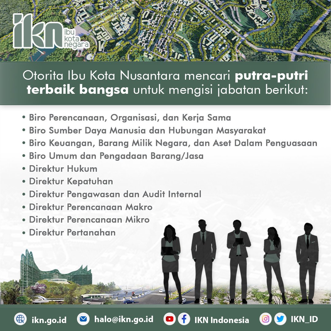 IKN_ID on Twitter: "Otorita Ibu Kota Nusantara membuka kesempatan bagi putra-putri terbaik ...