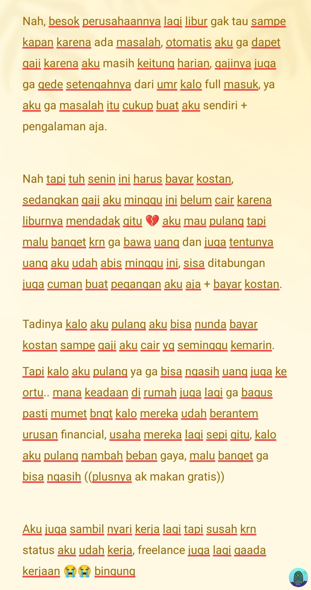 Tanyarl ㅡ Dilarang 🔞 on Twitter: "💚 Aku ngerantau, belum sukses.... ini aja aku baru dapet ...