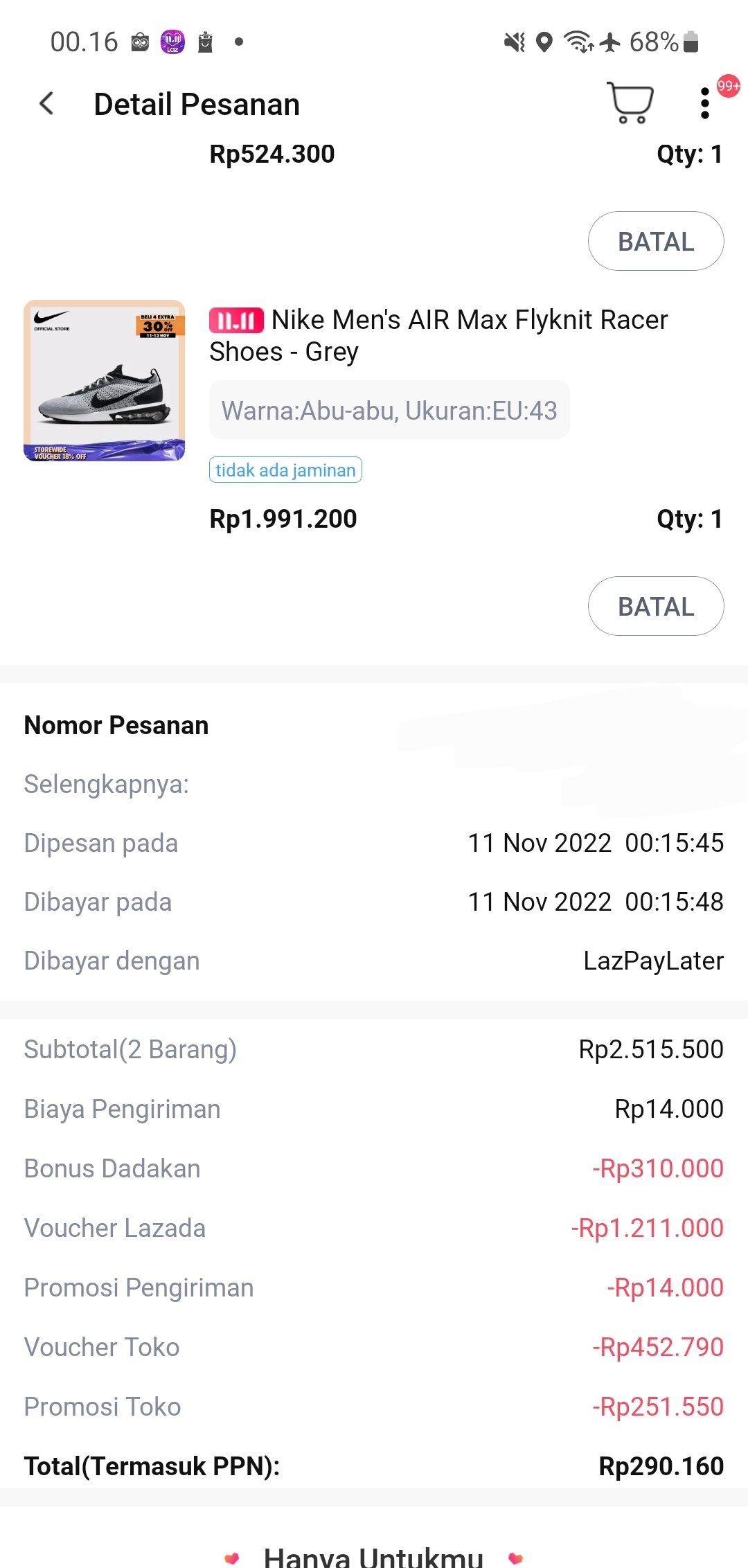 BerburuSale - Base Diskon Kukka on Twitter: "Buruaaaan keburu pada abis sizenya! 11.11 NIKE ...