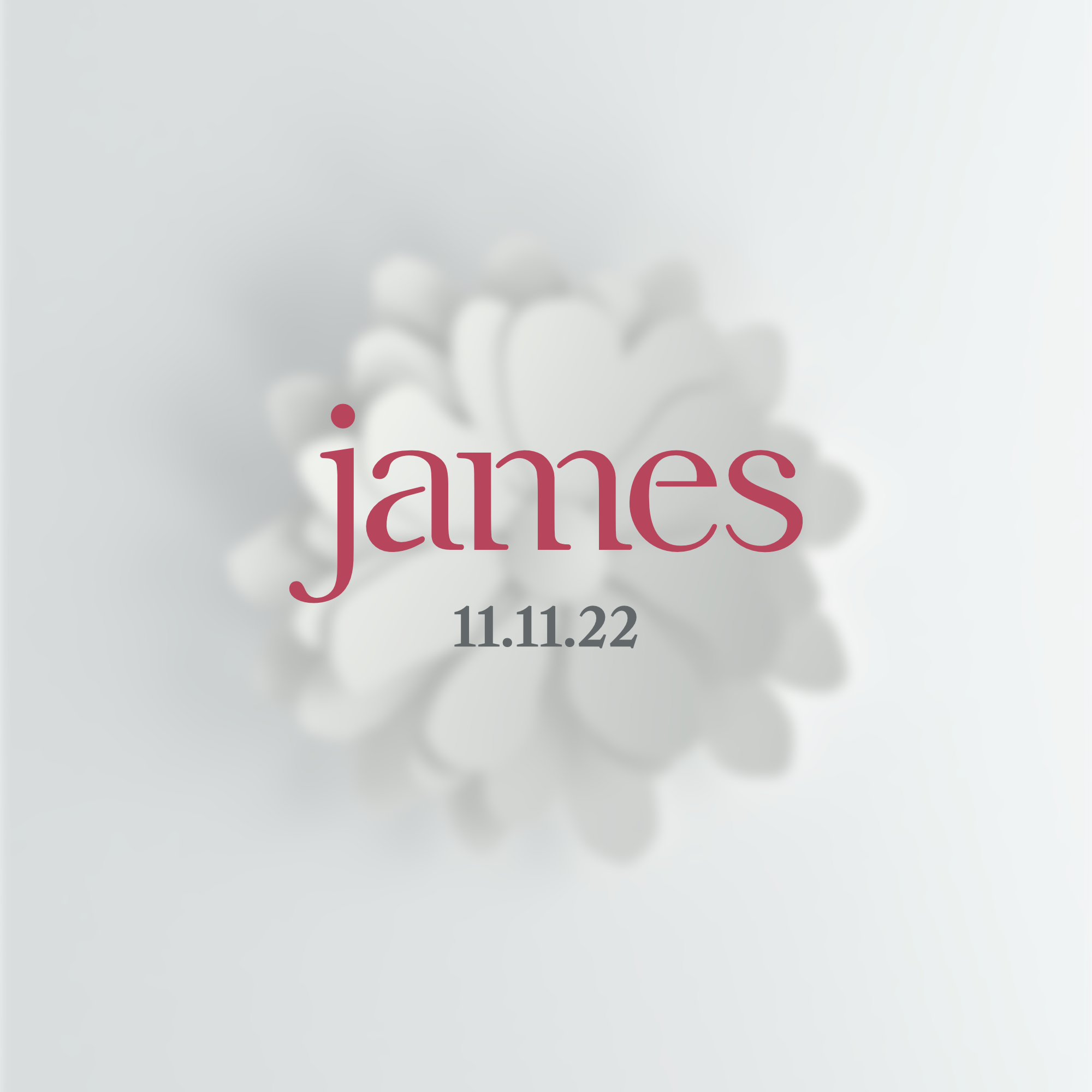 James Name Cursive