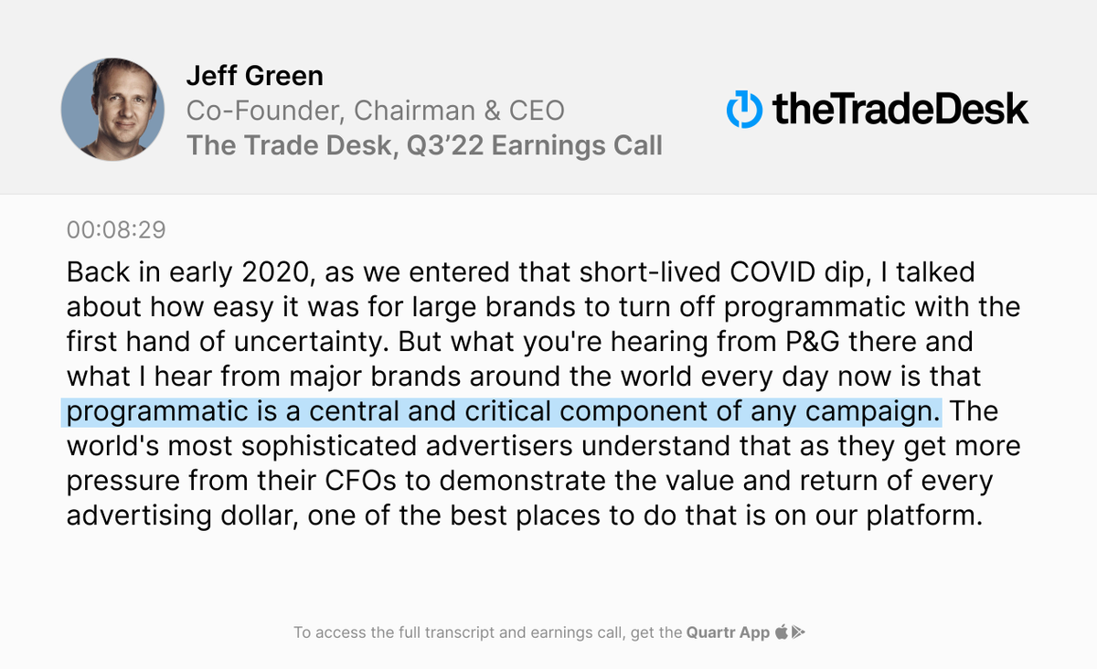 We have in this thread curated the 12 most important parts from $TTD's ...