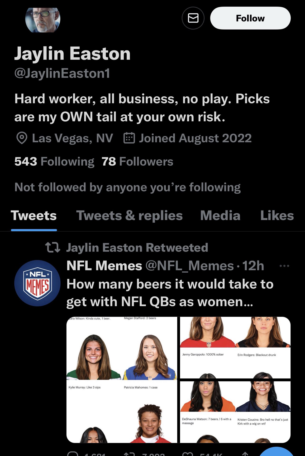 thastepfordwife 🇺🇸🇺🇦 on Twitter: "@JaylinEaston1 @TanyaKeith The first post on his feed tells ...