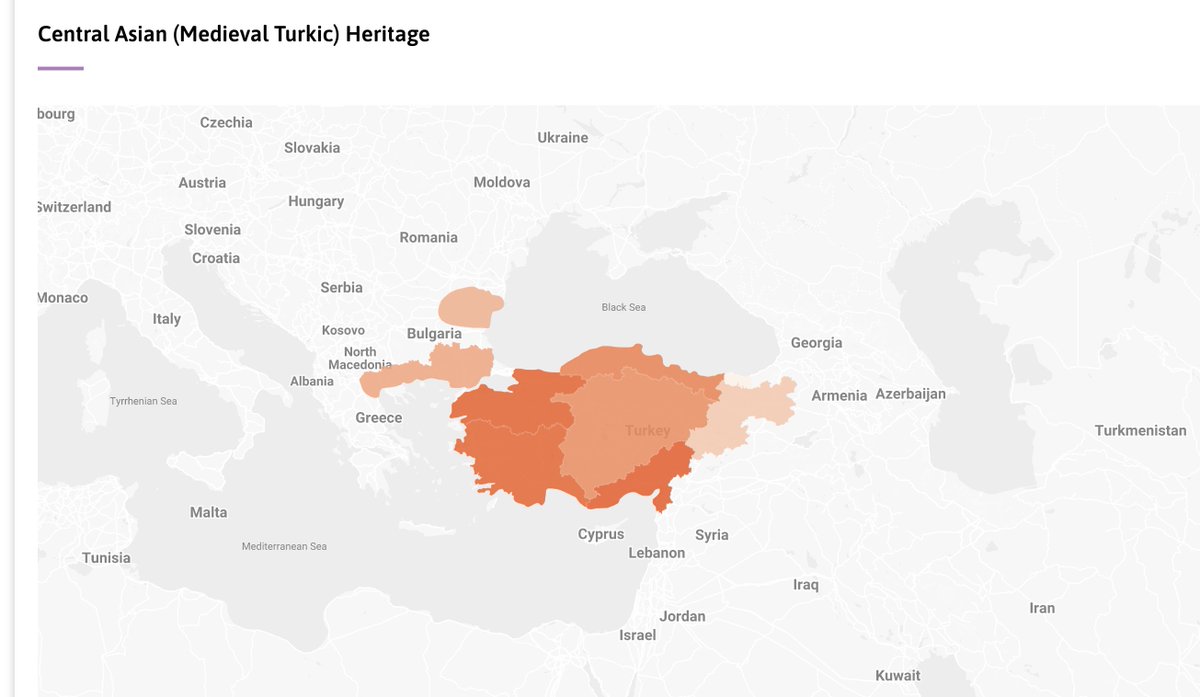 Let us look at how much Medieval Turkoman ancestry modern Turks from ...