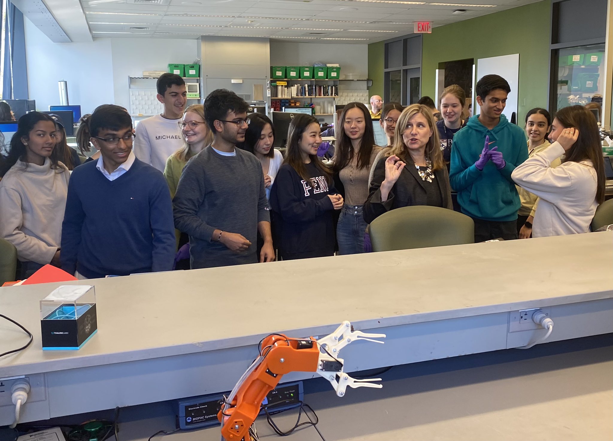 Penn Engineering on Twitter: "#PennEngineering was honored to have President Liz Magill hanging ...