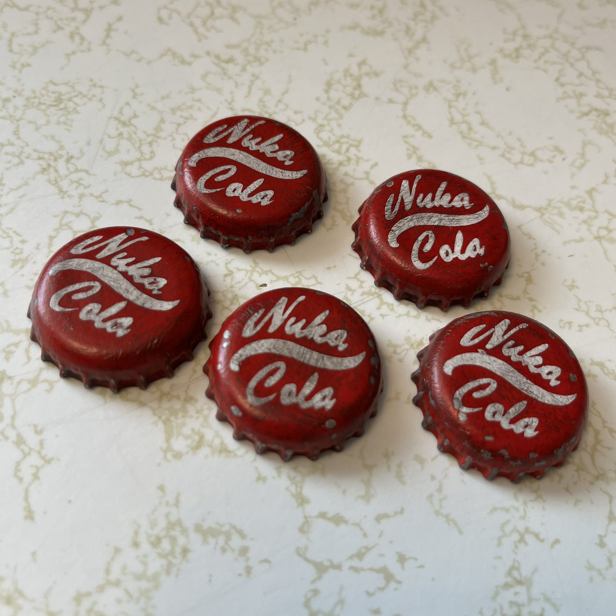 Cosplay Nuka Cola Cap Template