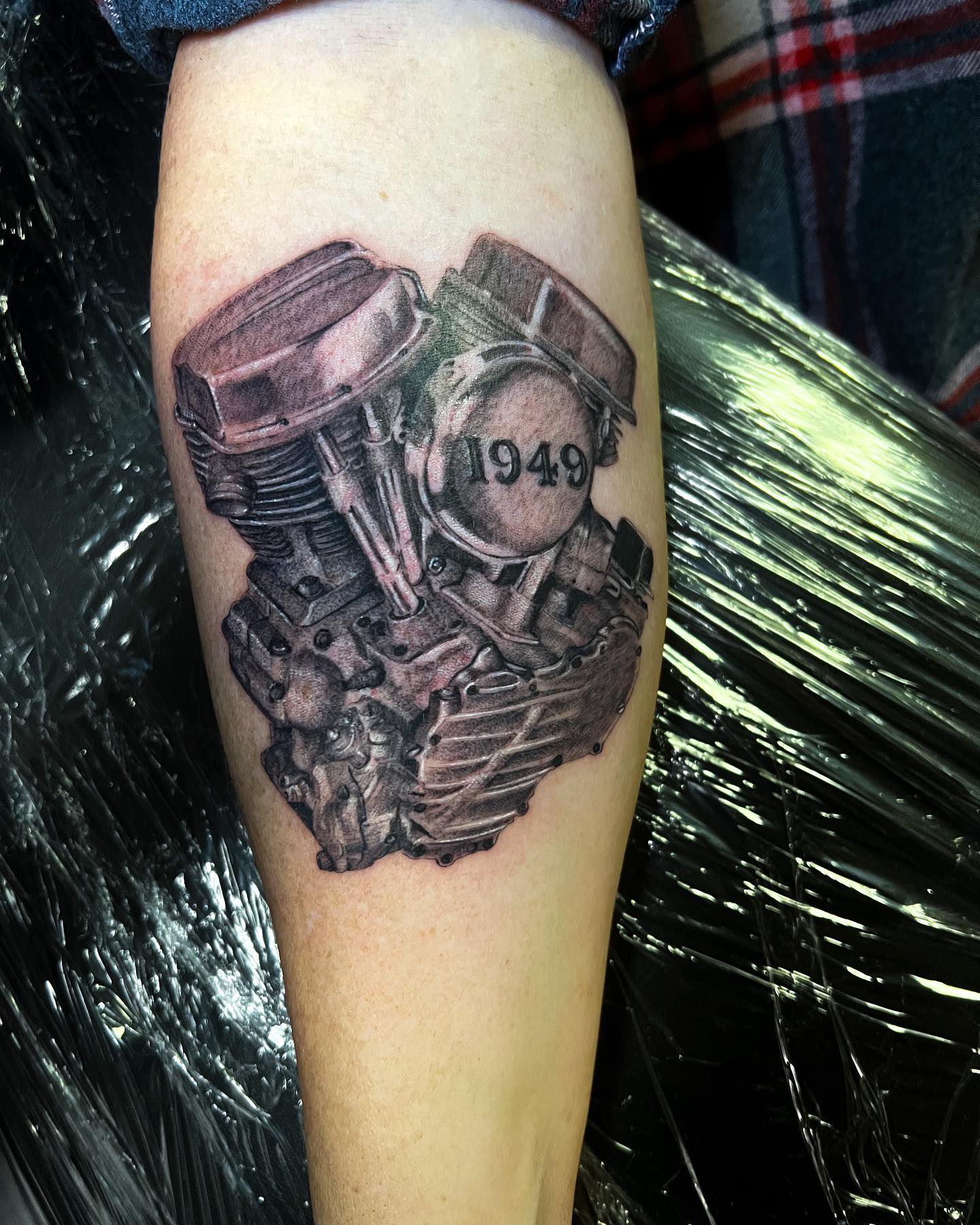 Harley Davidson Engine Tattoos Tattoo Gerçekçi Harley Davidson Motor