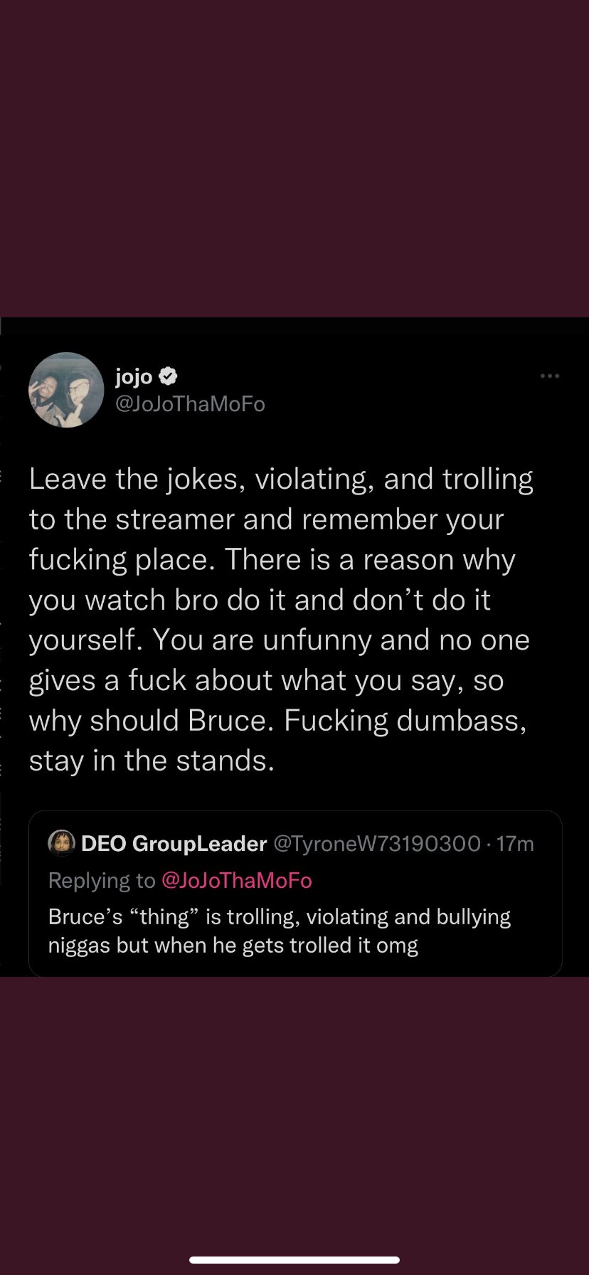 on Twitter: "Both jojo’s deleted tweets https://t.co/nOX1qLZX0R" / Twitter