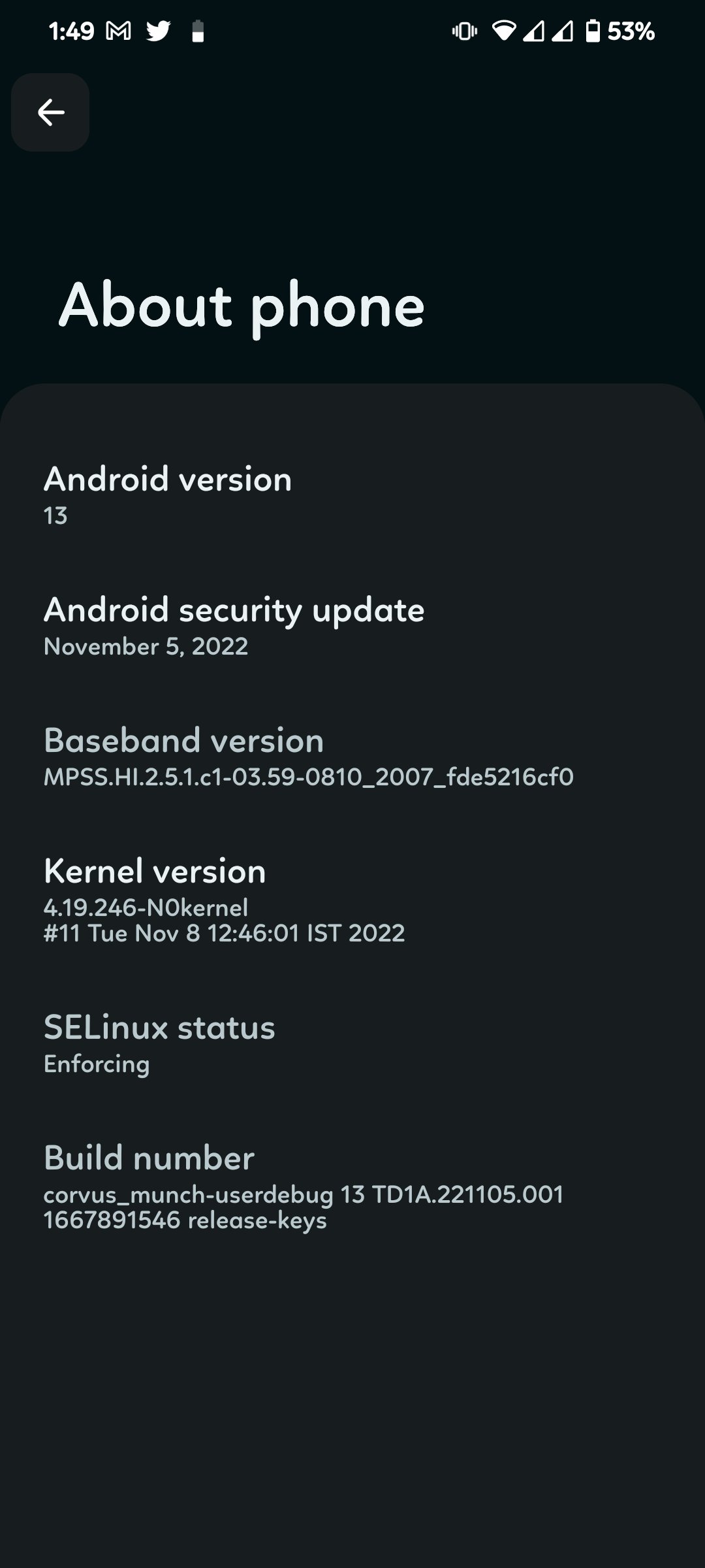 Corvus-AOSP on Twitter: "November Security Patch has also been merged to the source and expect ...