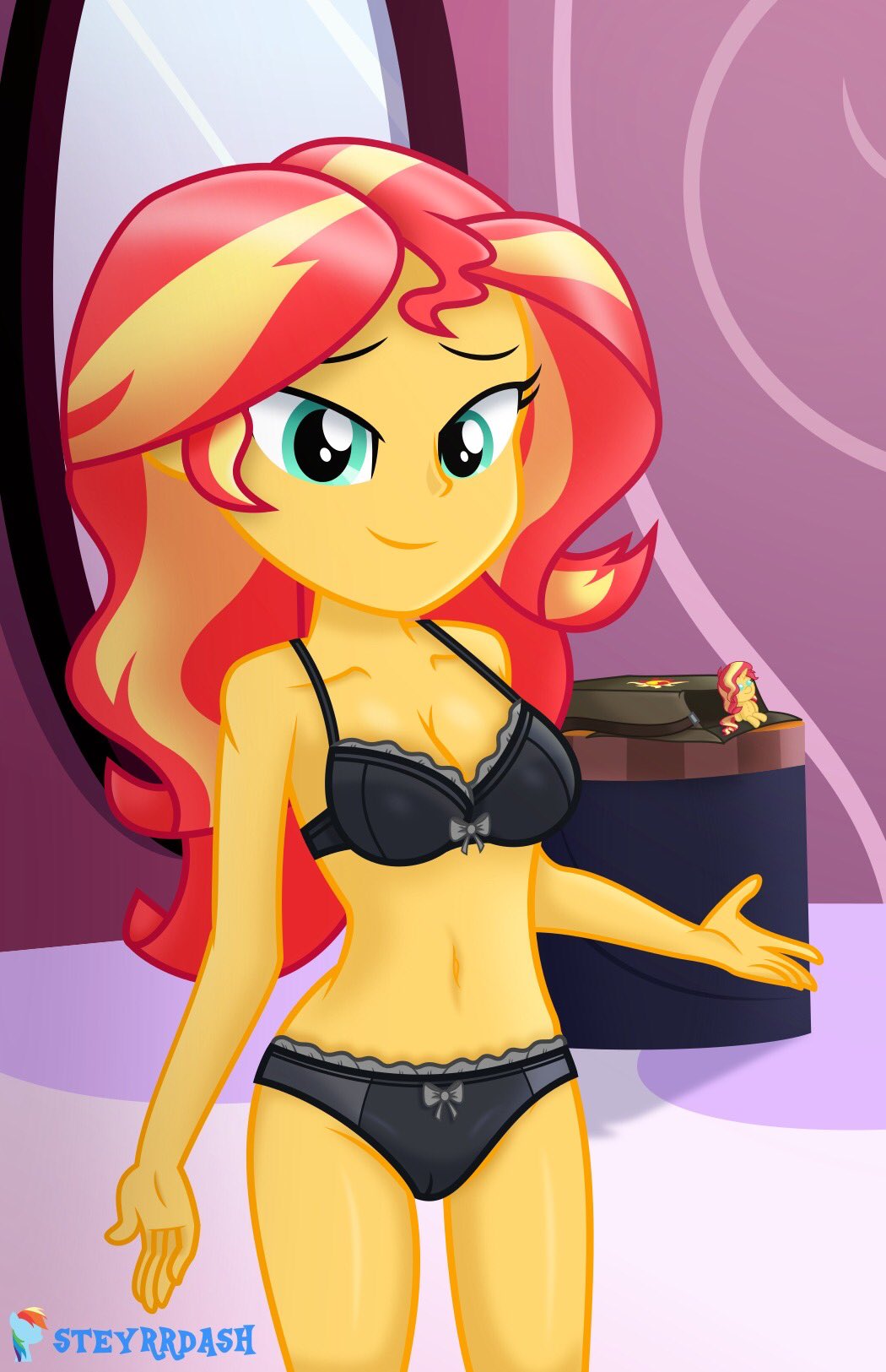 ☀️ Sunset Shimmer ☀️ On Twitter You Like My Black Bra And Panties I