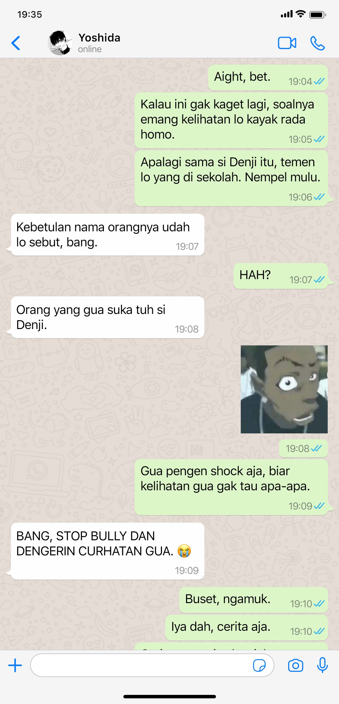 Bagas. on Twitter: "4. Yoshida Hirofumi's POV. https://t.co/W78qtmMK7l" / Twitter