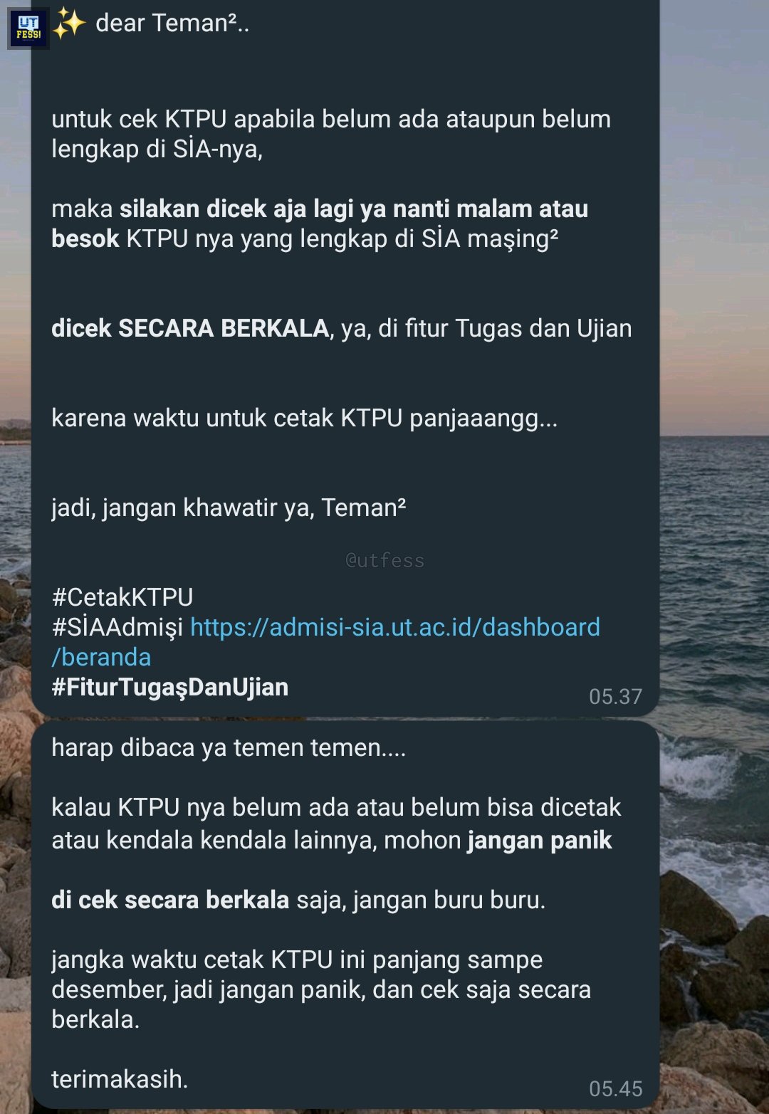 Use UT! for Menfess - /cancel for delete on Twitter: "UT! FYI Info 😇 https://t.co/euta7cw3I6 ...