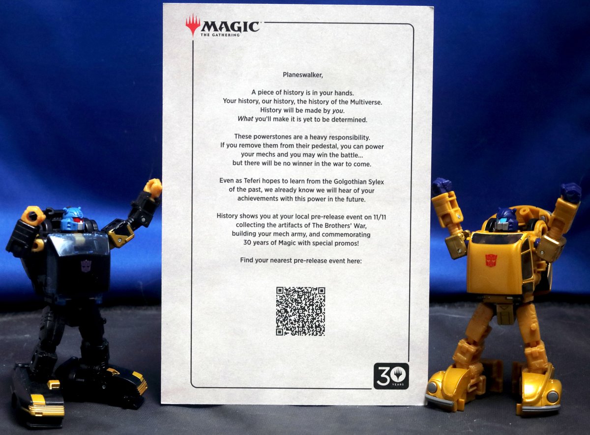 Transformers Wiki on Twitter: "RT @tfwiki: There's also a card! It talks about pre-release ...