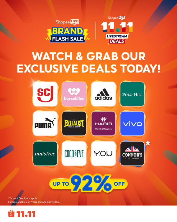 Shopee Malaysia on Twitter: "Watch our livestream today from 9AM 🌞 until 10PM 🌃 to shop ...