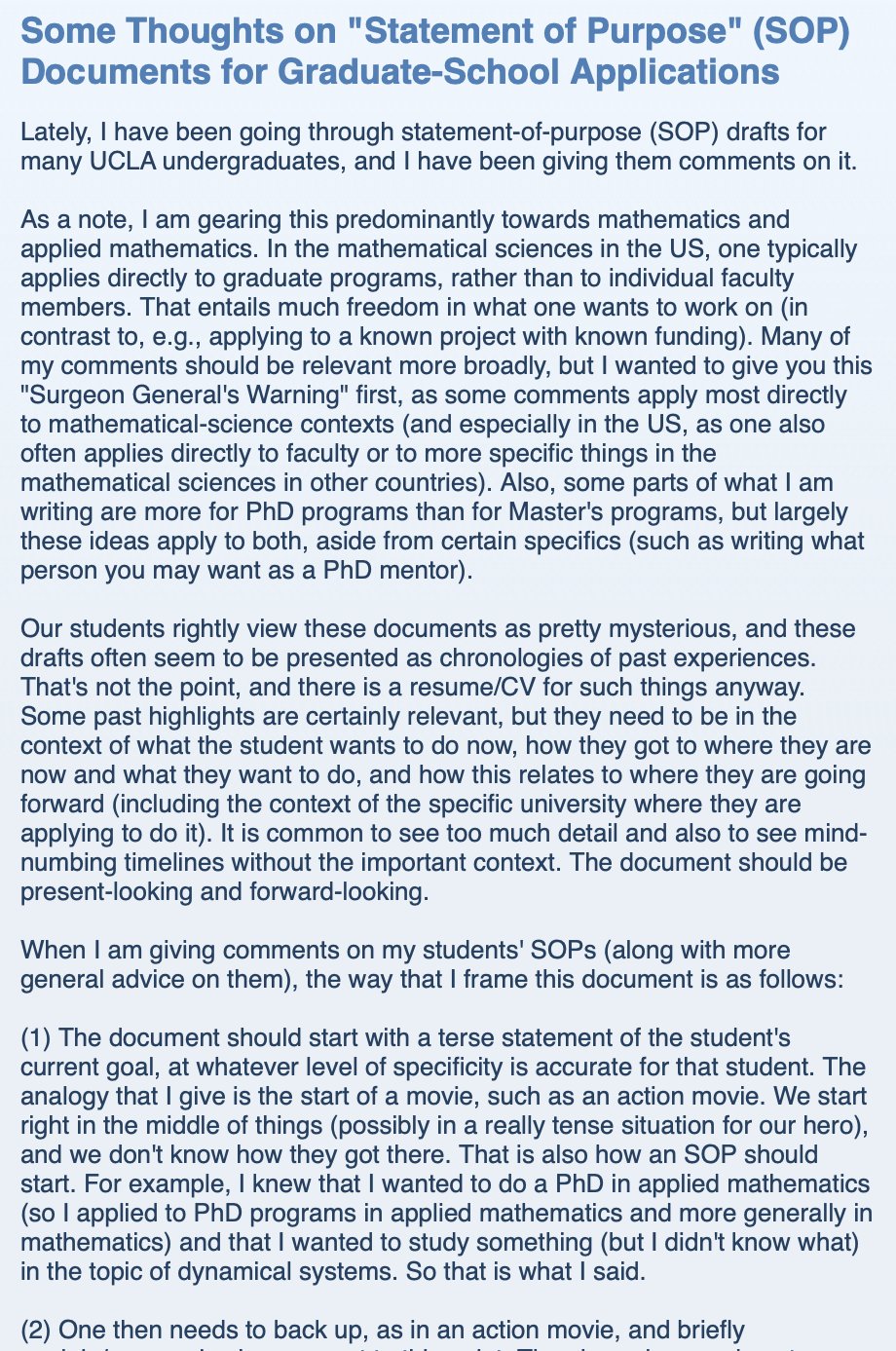 Statement Of Purpose Examples How To Write A Statement Of Purpose For