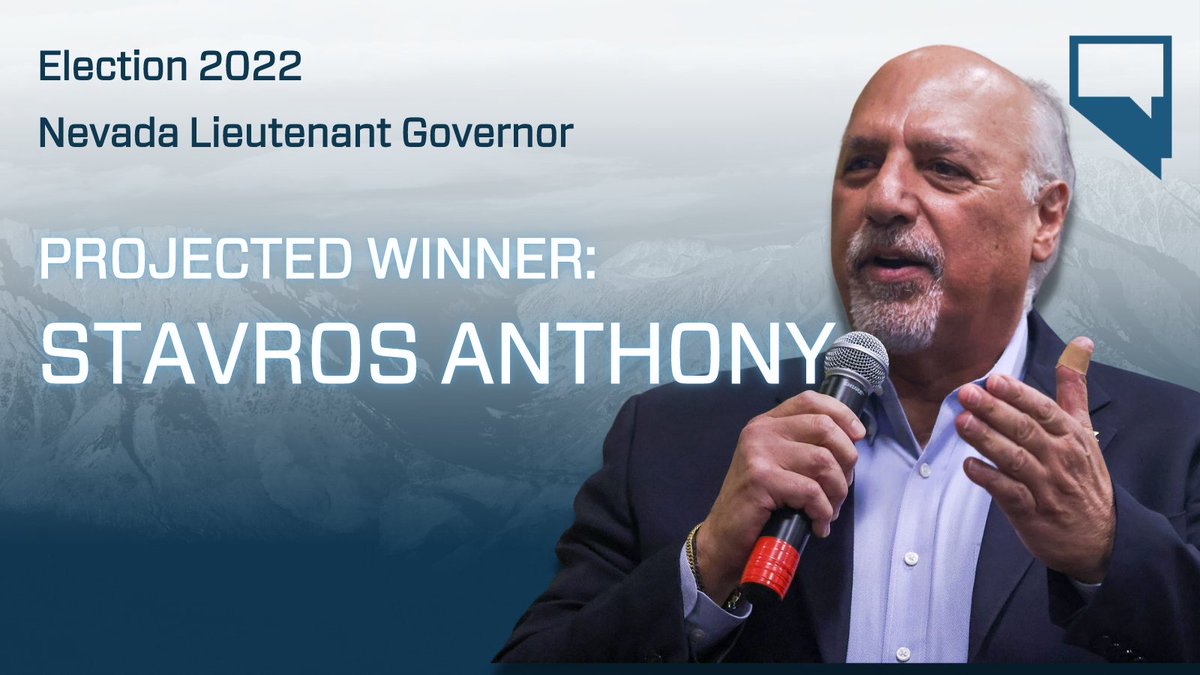 Nevada Independent on Twitter: "PROJECTED: Republican Stavros Anthony is projected to win the ...