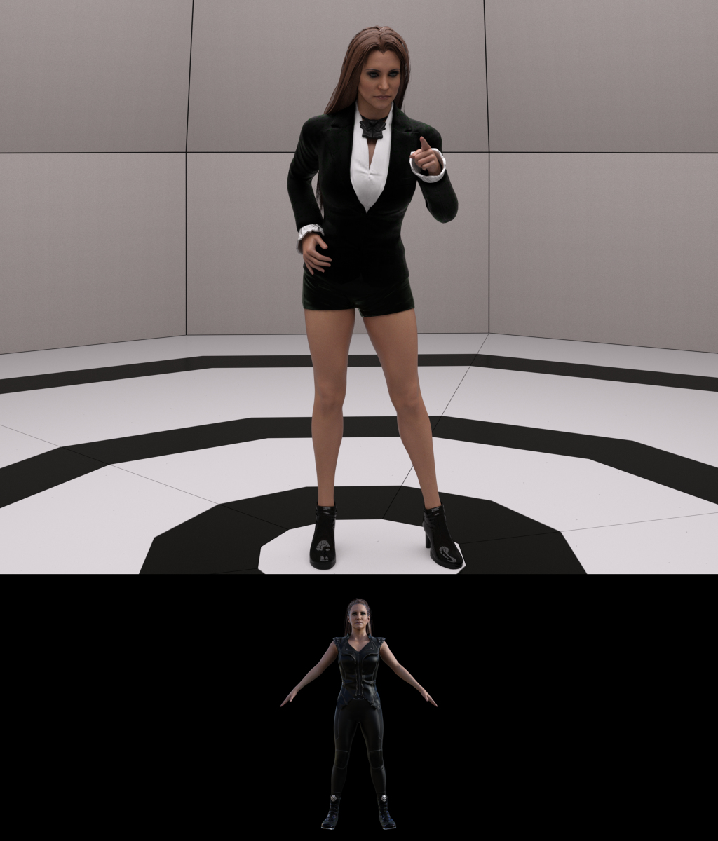 Kelvin Jin on Twitter: "Stephanie Mcmahon for G8F and G8 #DAZStudio #Model #3DCG #Download #WWE ...