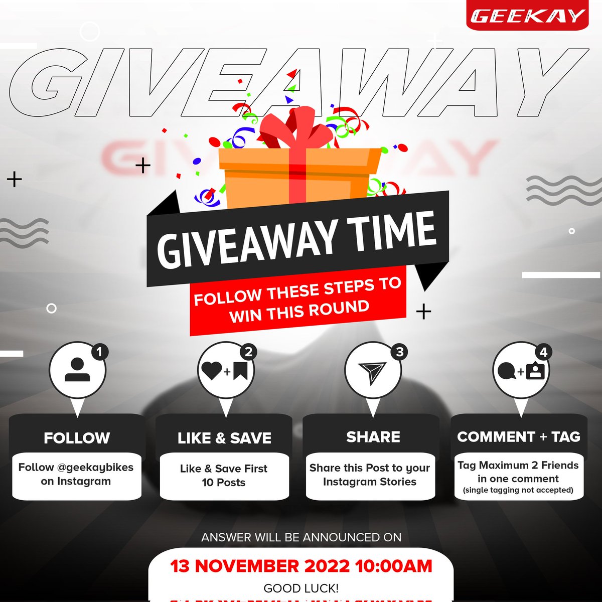 Geekay Bikes on Twitter: "GIVEAWAY It’s time to uncross your fingers! As promised, we will be ...