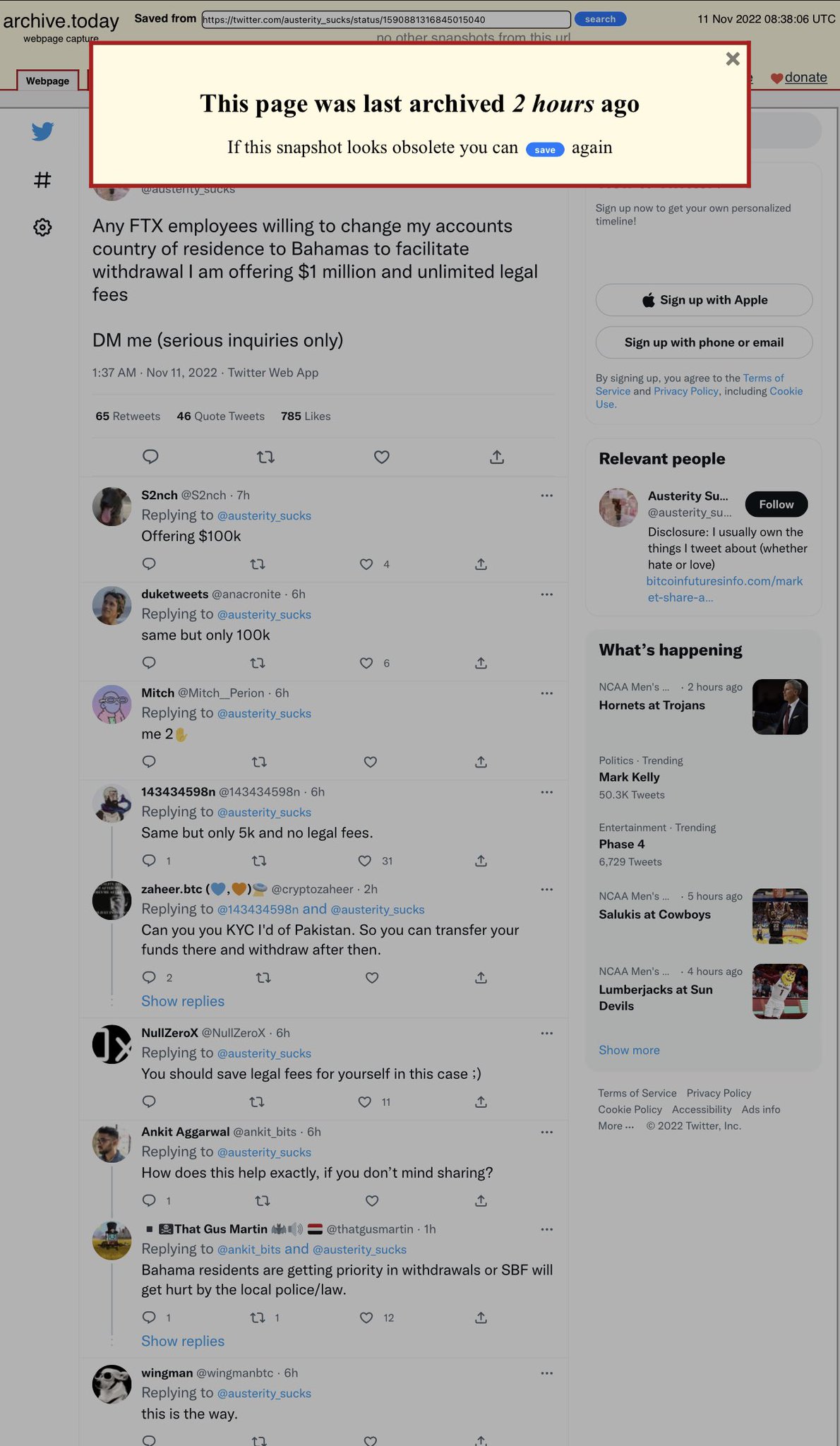 Bitfinex’ed 🔥 Κασσάνδρα 🏺 on Twitter: "Nice. https://t.co/I8djHk96vC" / Twitter