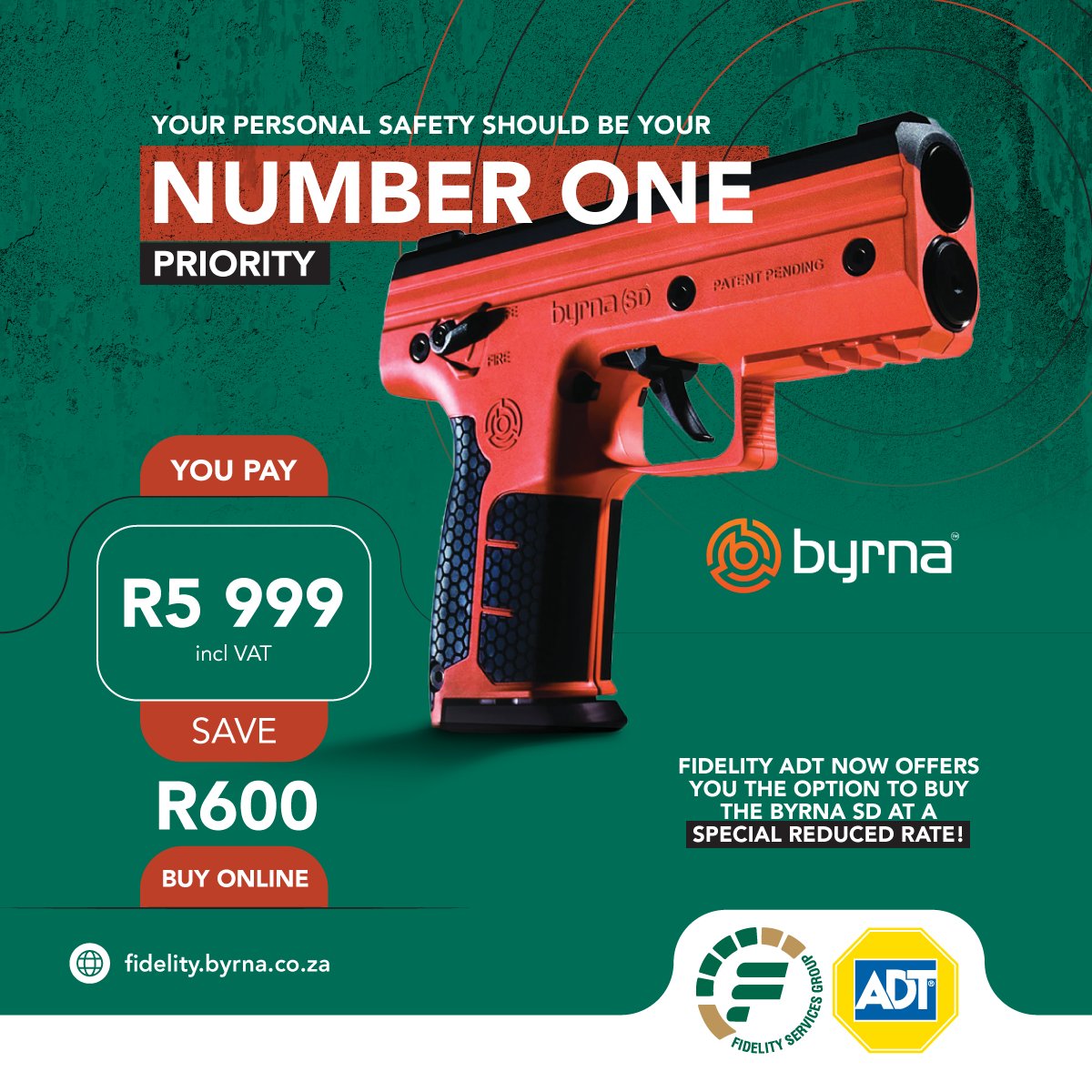 Fidelity Services Group on Twitter: "Stay safe with the Byrna SD, a less-lethal security device ...