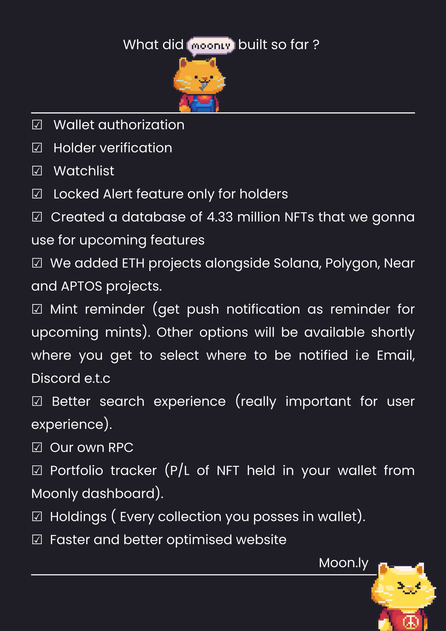 Moon.ly ┇ NFT Tools on Twitter: "Our journey so far! https://t.co/pgqdNLUW6h" / Twitter