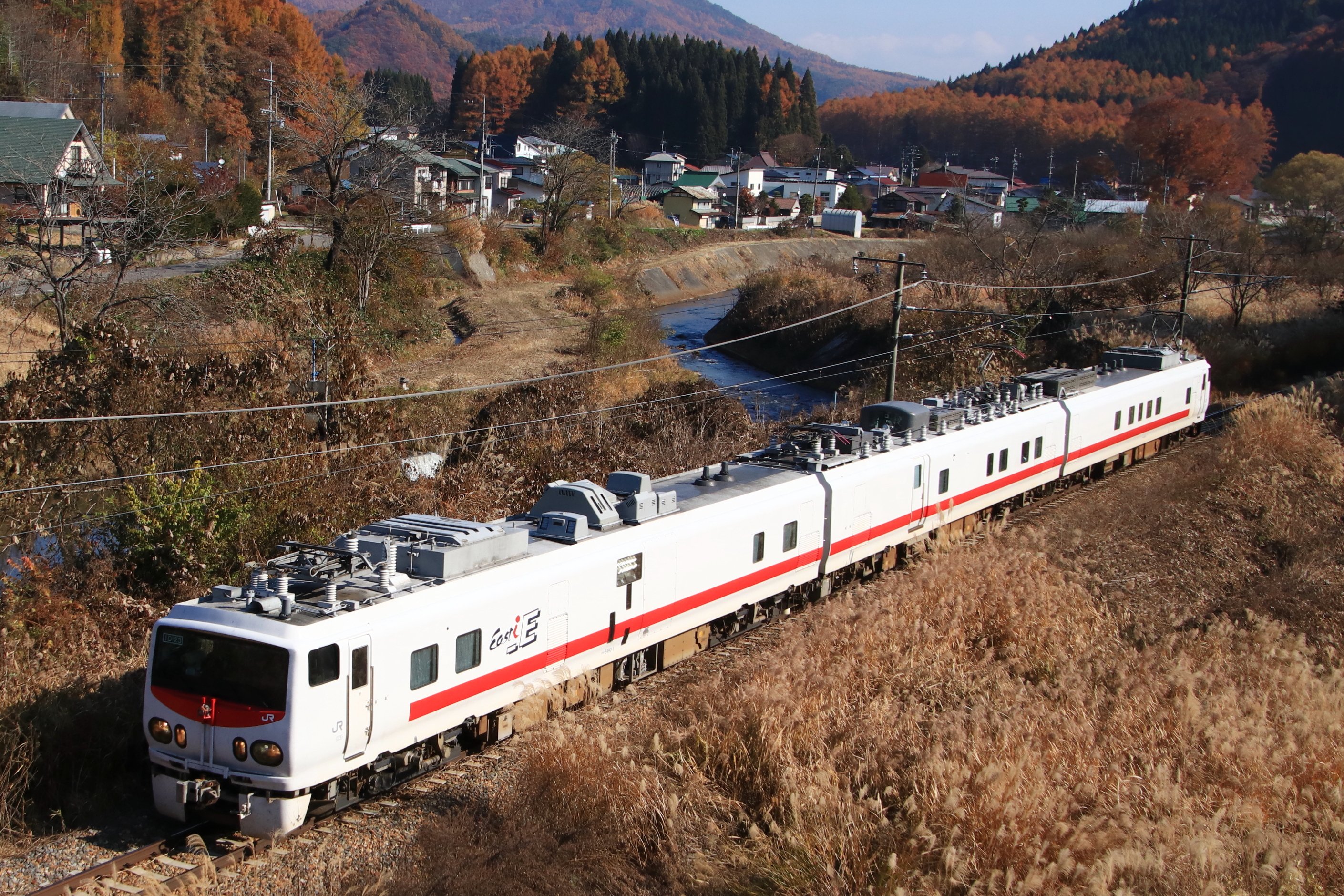 hyama N401編成 on Twitter: "E491系（Easti-E）が、しなの鉄道北しなの線の下りで検測を行いましたので撮影してきました。3ヶ所で撮影できましたが、冬光線は何処も ...
