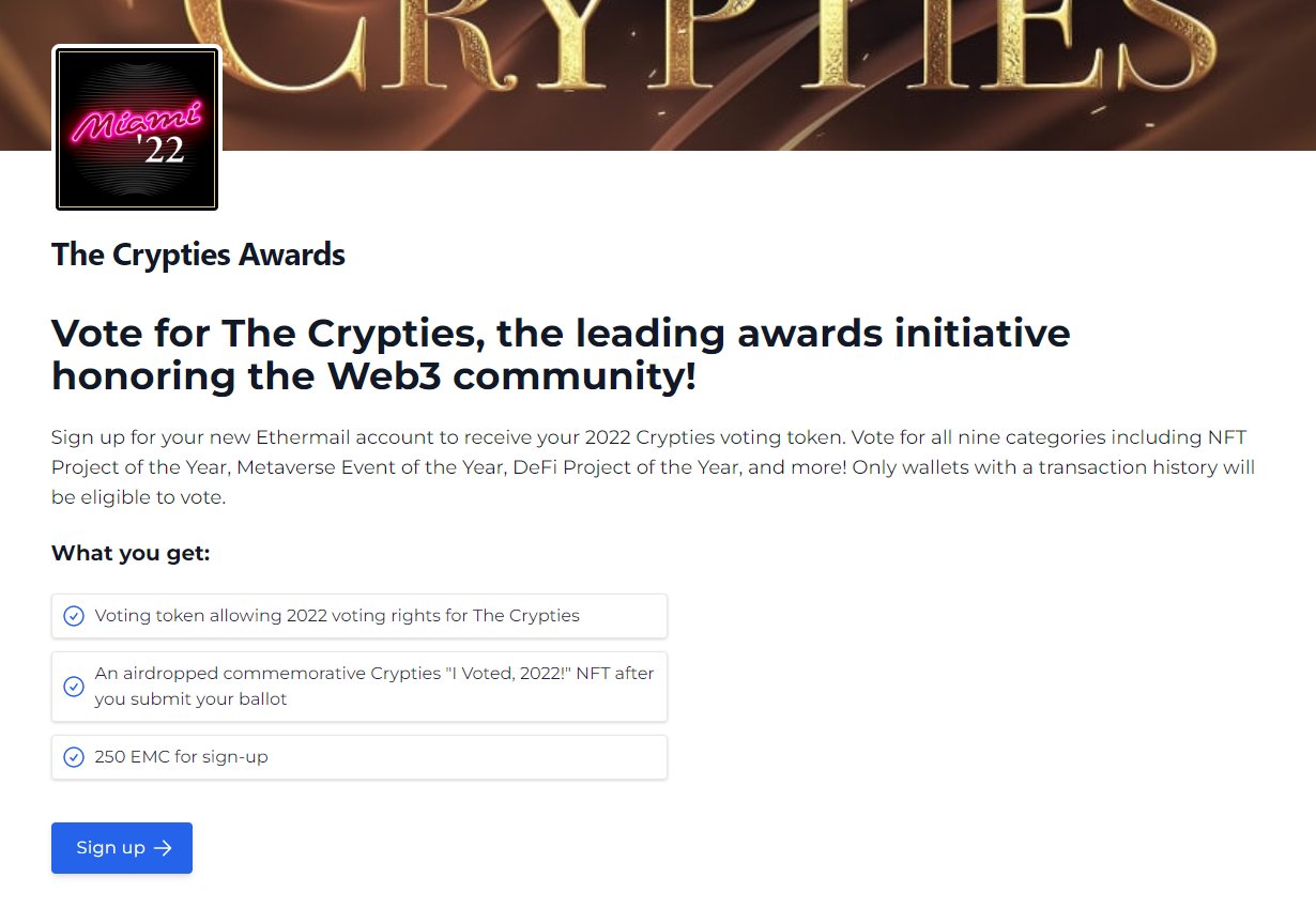 Crypto Duck on Twitter: "โหวตโปรเจกต์ Web3 แห่งปี กับ Crypties Awards (@cryptiesawards ...